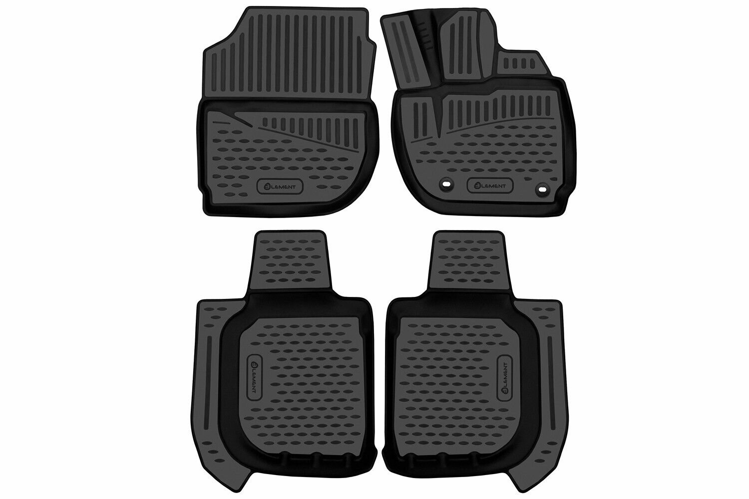 Коврики 3D в салон для HONDA Vezel (I) 2013-2021, правый руль, 4шт. (полиуретан) арт. ELEMENT3DA0N100210K