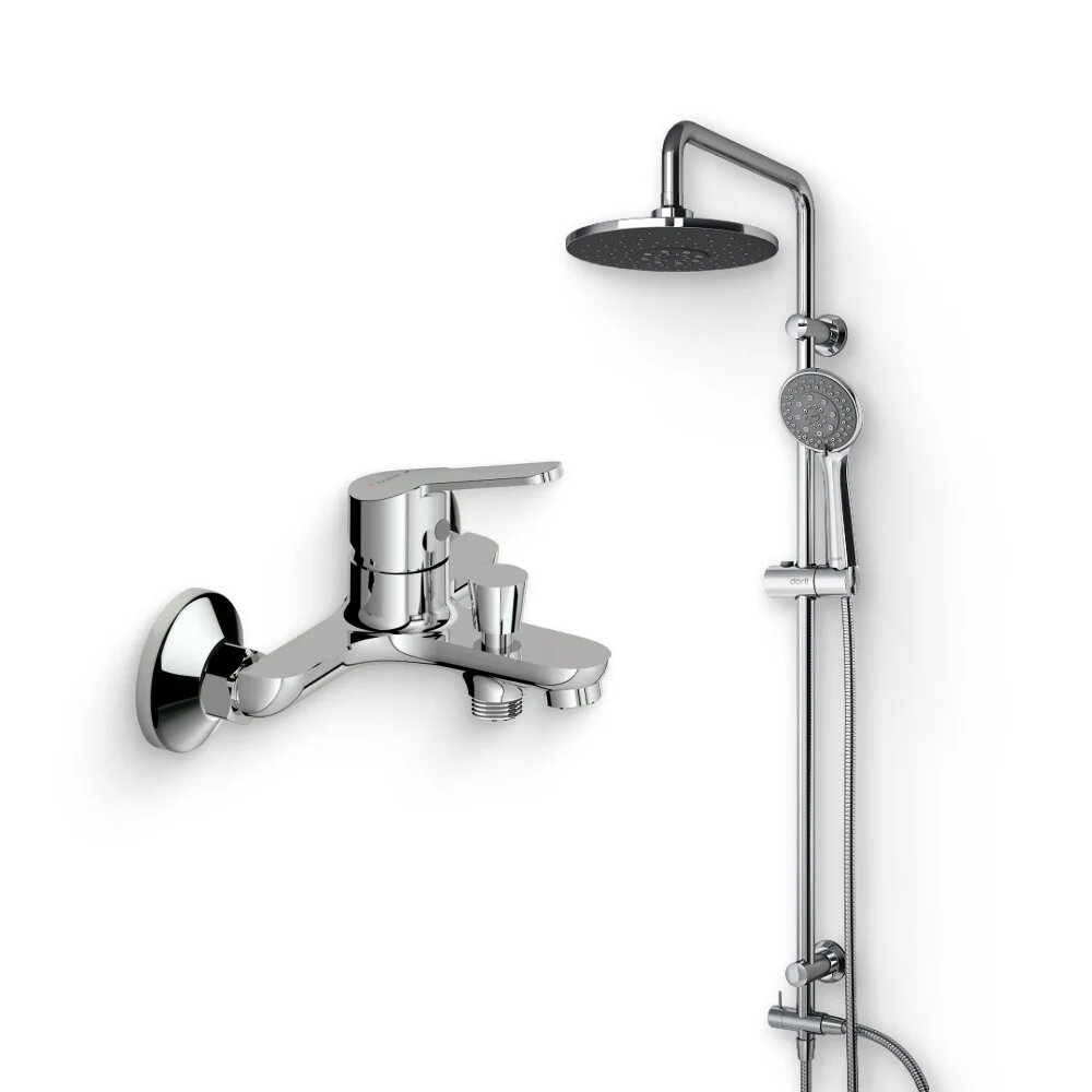 Душевой комплект Смеситель Dorff Norma / Стойка