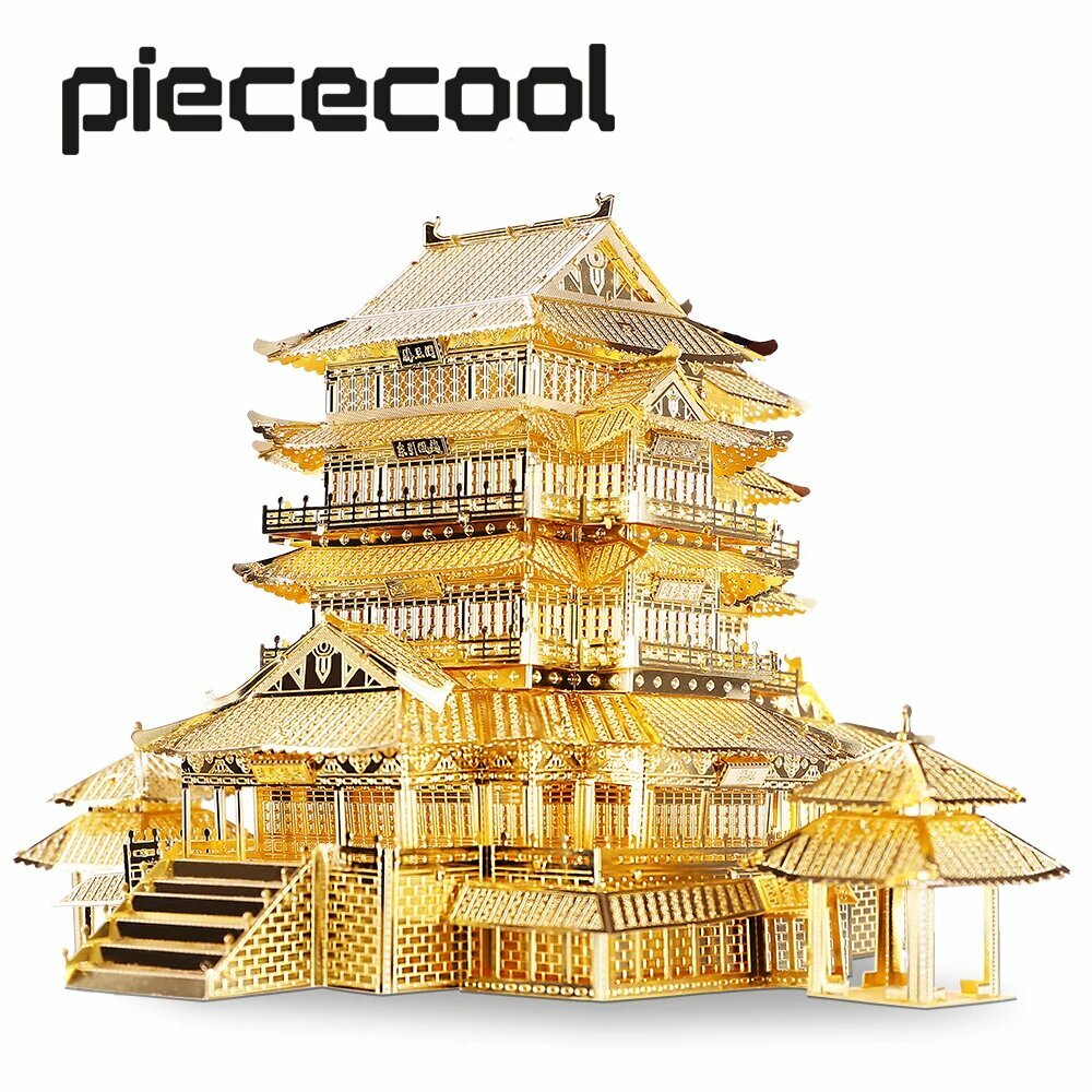 Piececool 3D металлический пазл Tengwang Pavilion