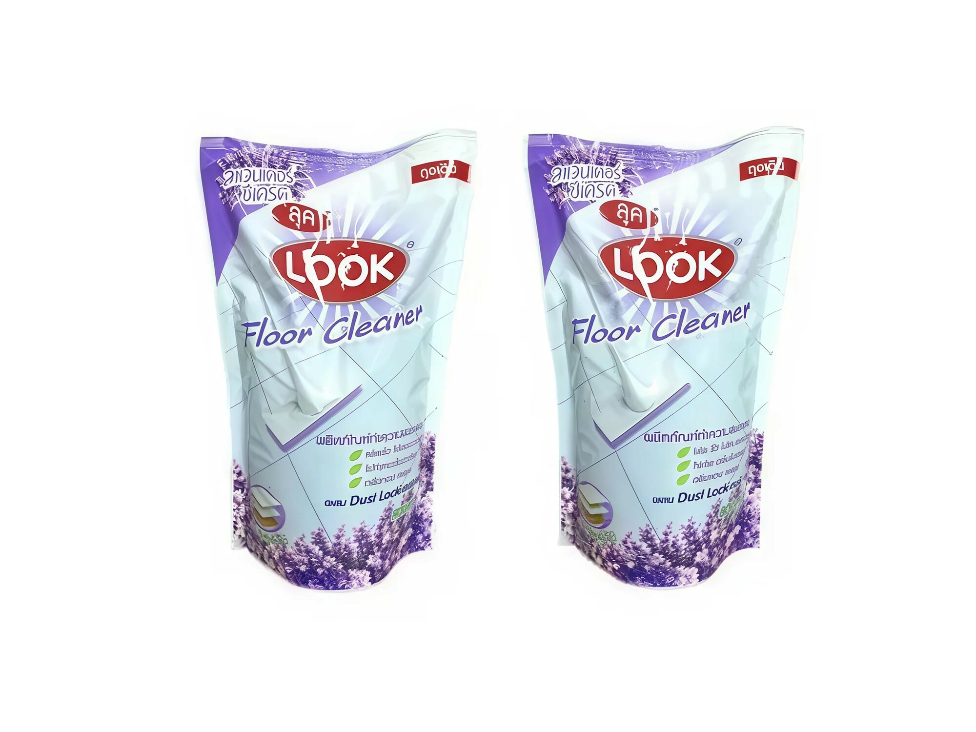 Средство для мытья полов Lion Look, с ароматом Лаванды 2 мягких упаковки по 800мл