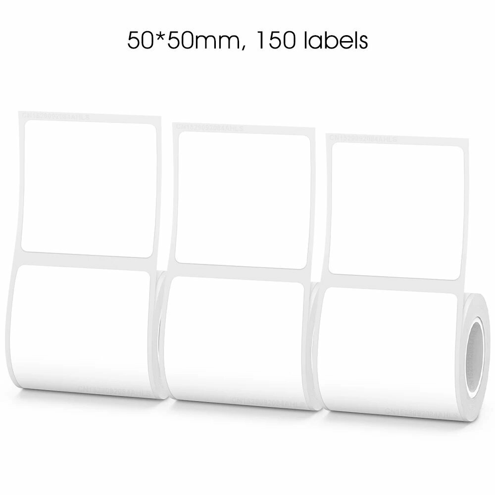 Портативный мини-принтер P50, термопринтер для этикеток без чернил, Bluetooth-принтер для наклеек, принтер для штрих-кодов и ценников.