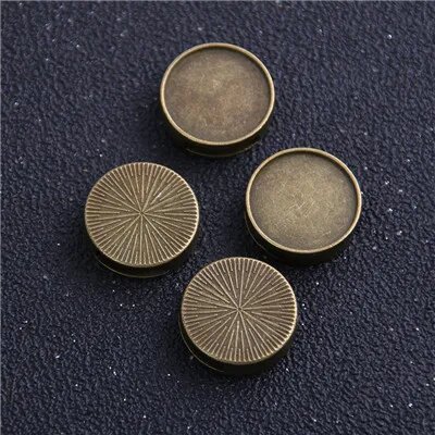 Кожаные бусины-слайдеры YMLIAO, 6 шт, 12-25 мм Antique Bronze 16mm