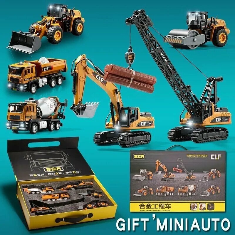 Большой набор строительной техники машинки спецтехника