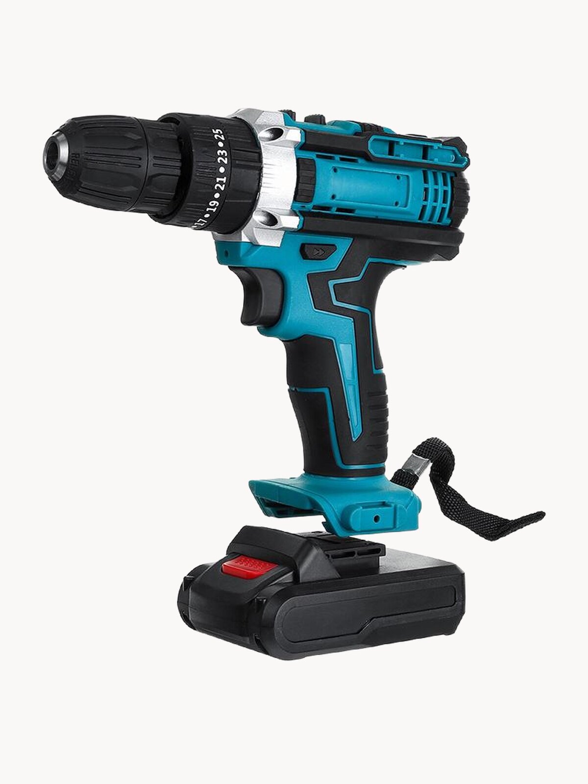 Шуруповерт аккумуляторный Kosmo.store, ударный, для дома, 24 предмета в кейсе