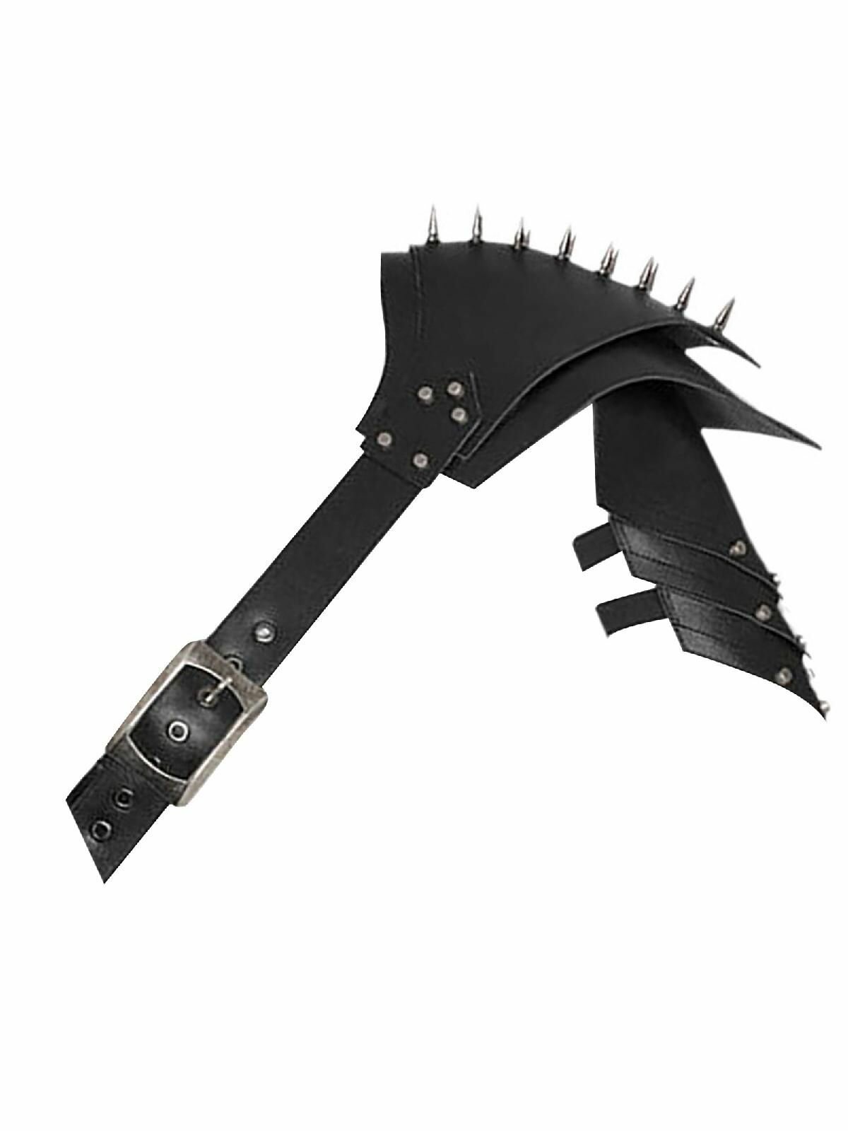 Мужские средневековые наплечники из кожи