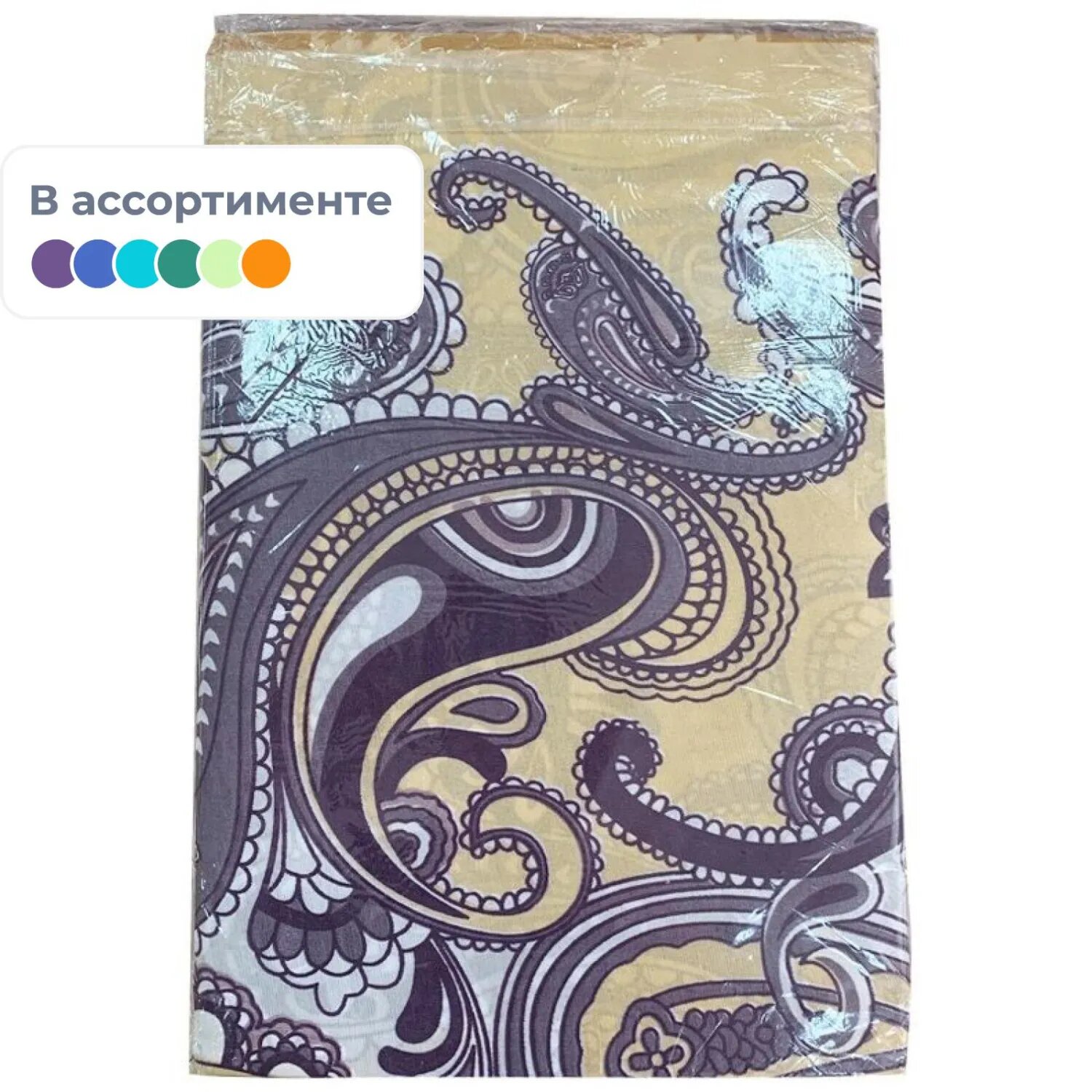 Постельное белье 1.5сп микрофибра 65гр/м2 (нав.50х70- 1 шт.), ассорти