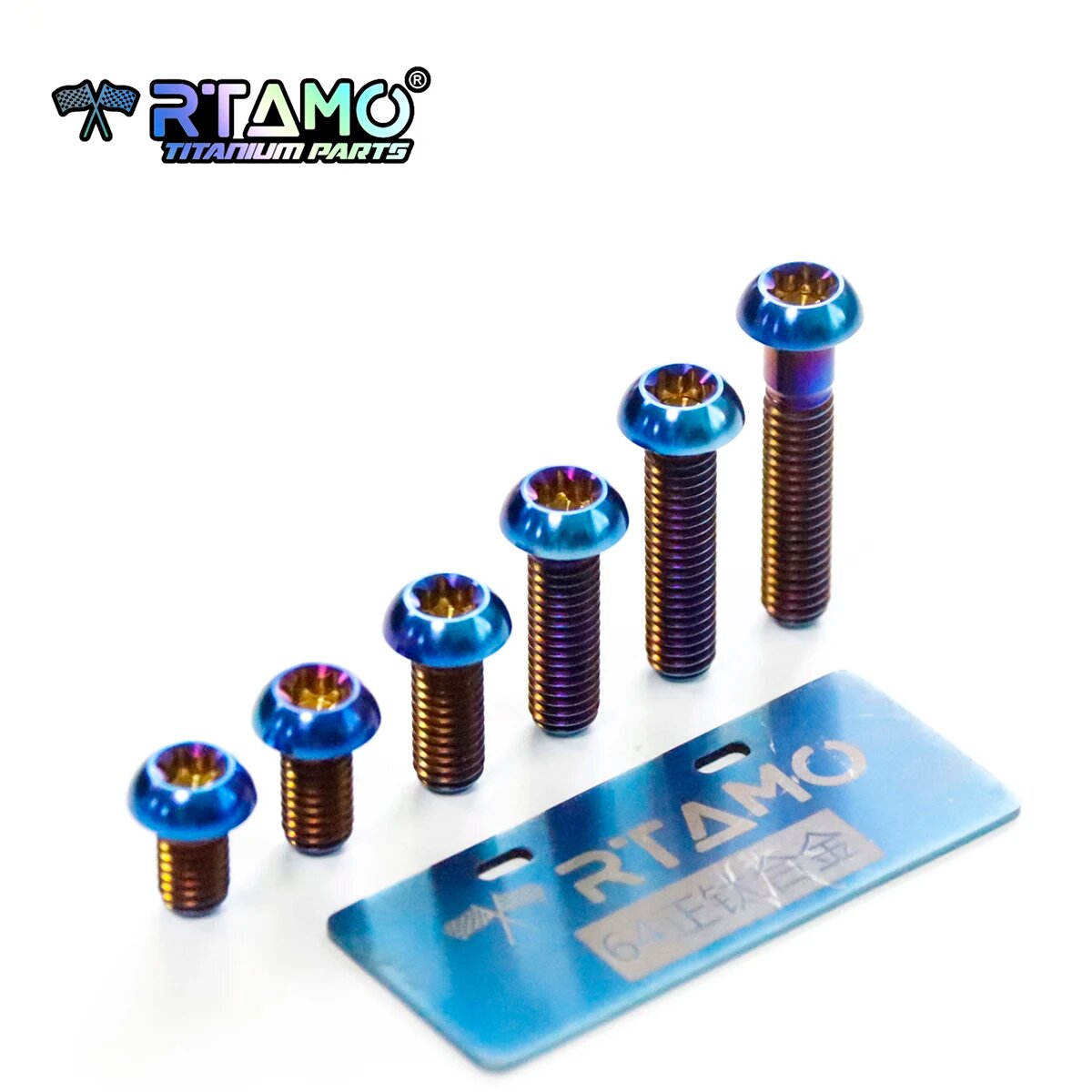 Титановый болт RTAMO Gr5 M6X10/12/15/20/25/30 Torx для мотоцикла