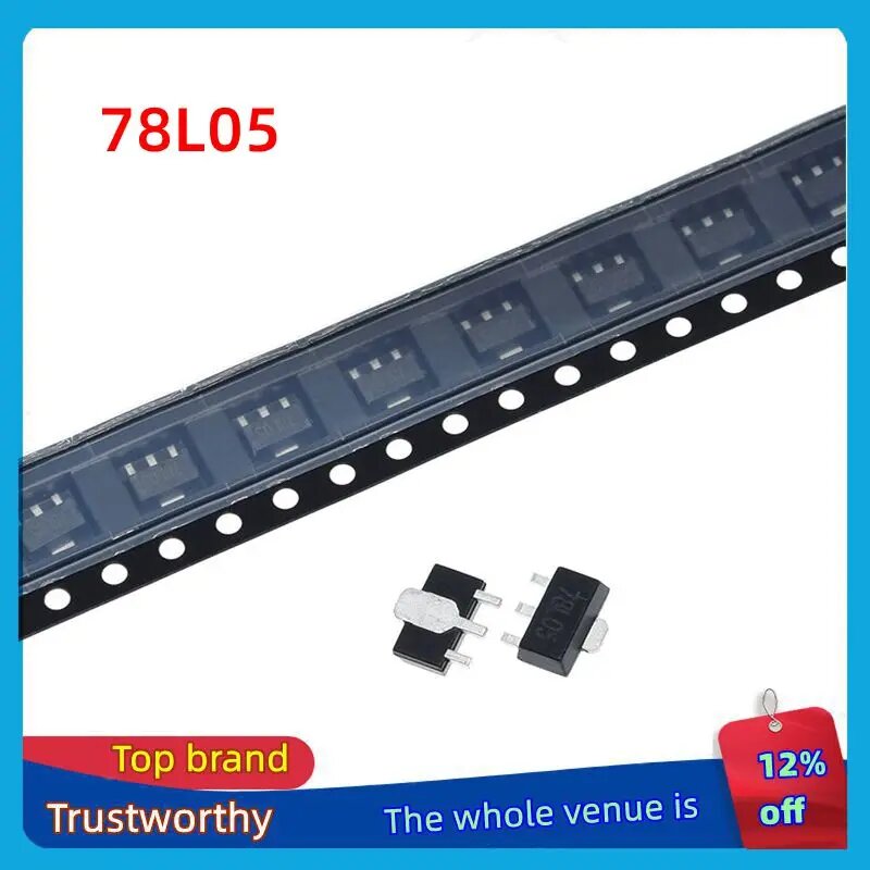 Стабилизатор напряжения TZT 78L05, 10PCS