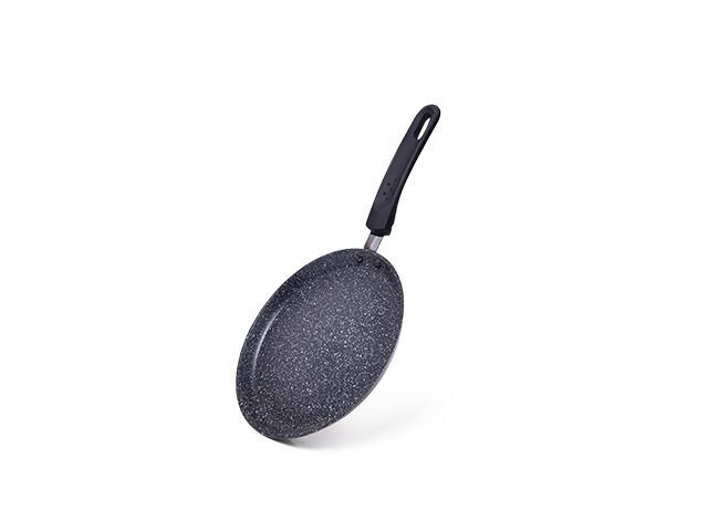 4464 FISSMAN Сковорода для блинов FIORE 24см (алюминий c антипригарным мраморным покрытием Marble) Ручка-бакелит; Индукция