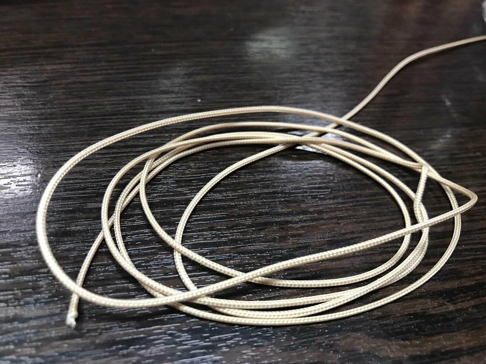 Шнур (веревка, нить) управления d1,2мм для горизонтальных жалюзи , т. бежевый, 10м