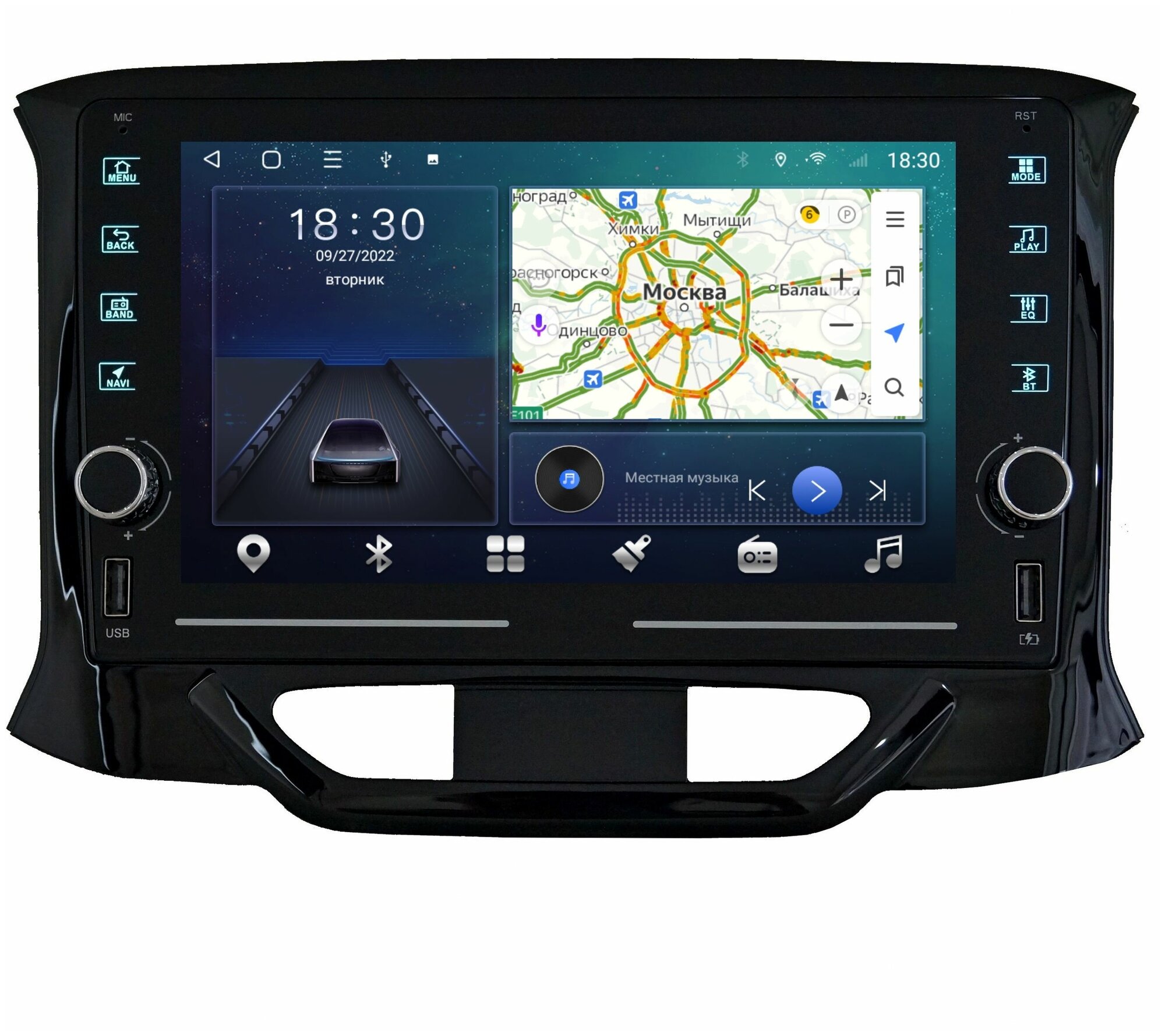 Магнитола R320 подходит для LADA XRay с Android 14, 4/64Gb память, 8 ядерный процессор, Carplay, DSP, 4G модем (Sim)