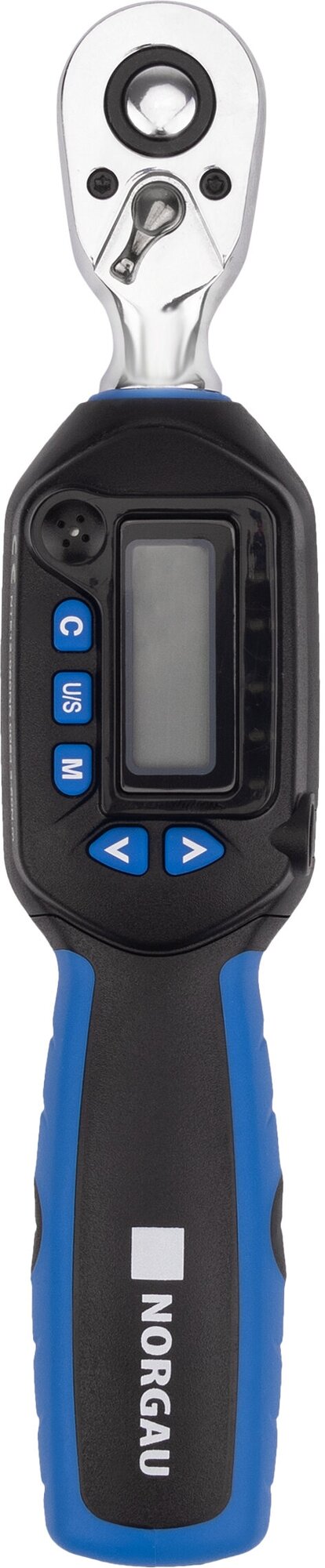 Динамометрический ключ электронный с трещоткой NORGAU Industrial двухсторонний, 12-60 Нм, 3/8 в Госреестре