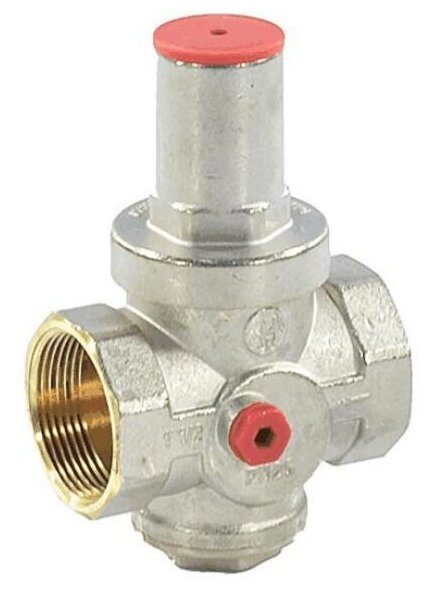 Регулятор давления поршневой латунь R153P Ду 25 Ру25 1" ВР Рн=1 - 5,5бар с выходом под манометр Giacomini R153PX005
