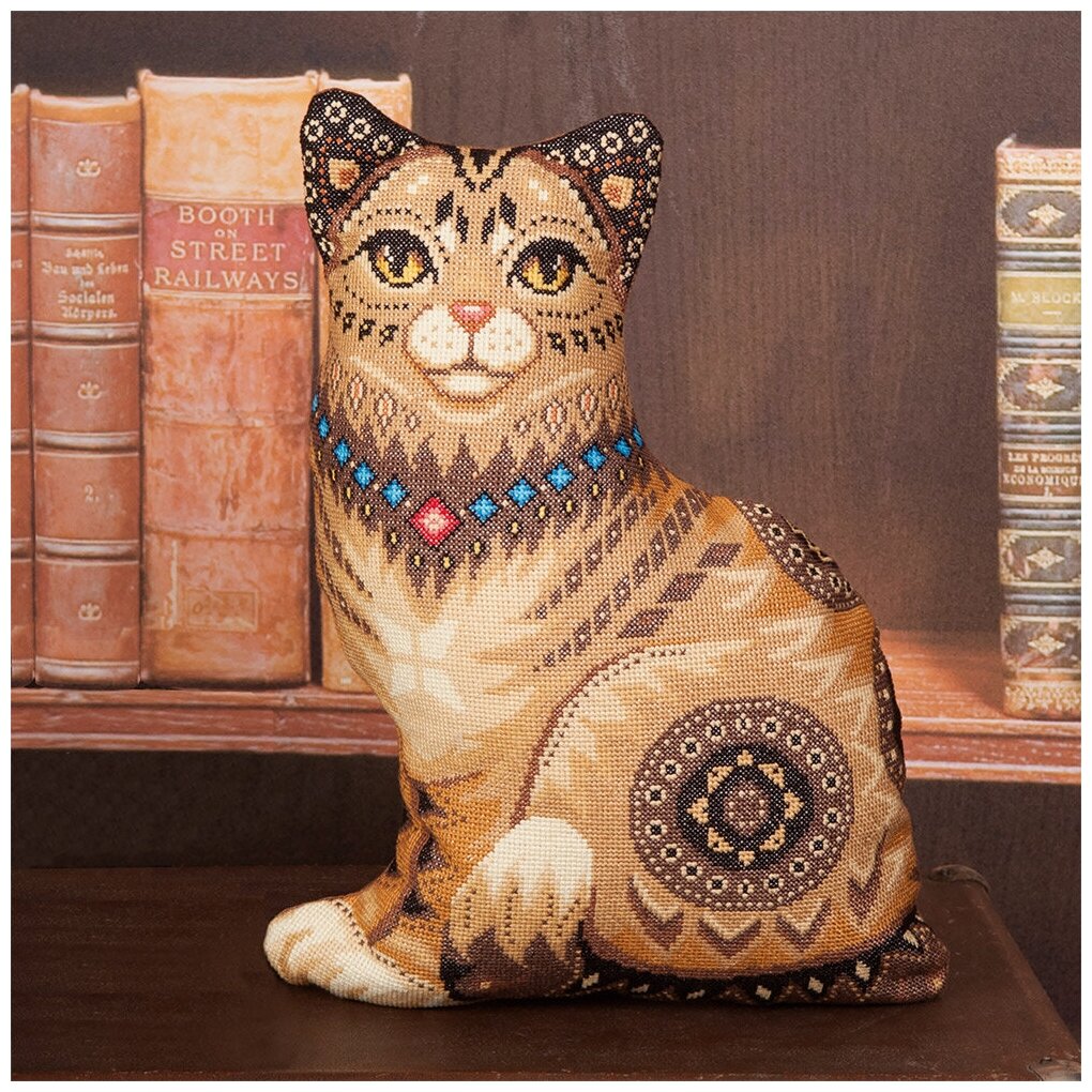 Набор для вышивания "PANNA" PD-1636 "Подушка Кошка" 34.5 х 46.5 см