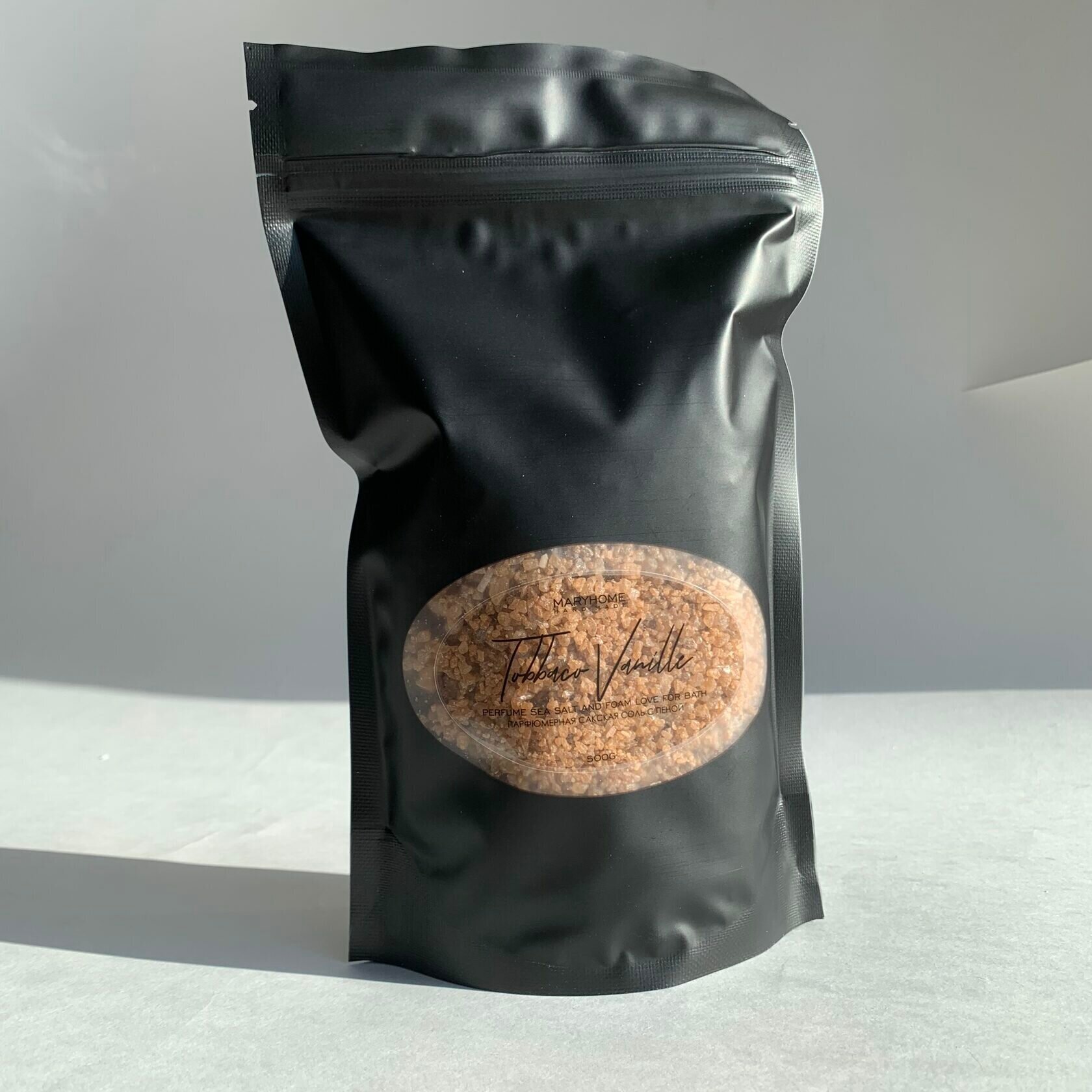 Парфюмерная соль с пеной для ванны "Tobacco Vanille" Love for Bath MARYHOME ( табак ваниль ) , 500g
