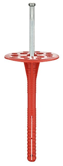 Дюбель для теплоизоляции с металлическим гвоздём 10х120 мм, набор 50 шт для утеплителя