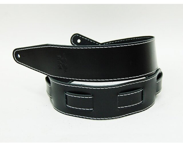 FL111045LP Premier Ремень для гитары, кожаный, черный, Fidel