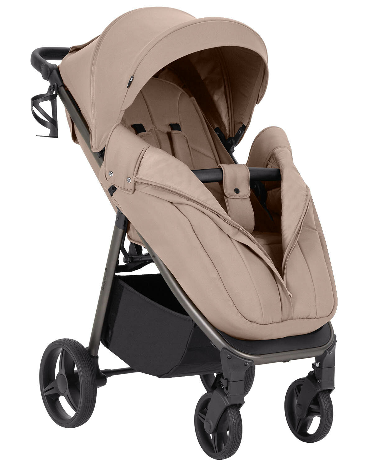 Прогулочная коляска CARRELLO Bravo Deep Beige, до 22кг, бежевая