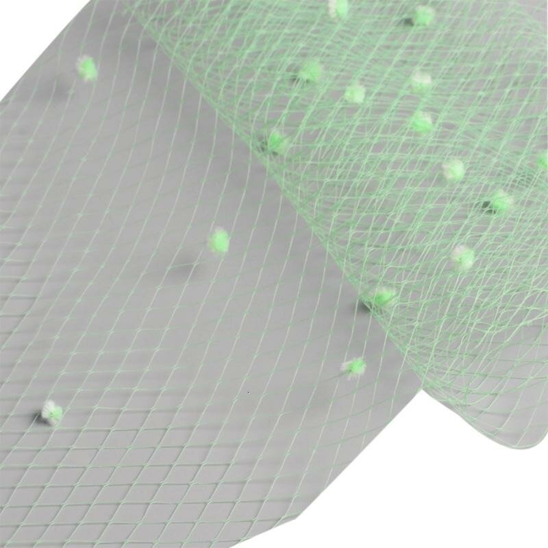 Сетчатая ткань для украшения шляп, светло - зеленый