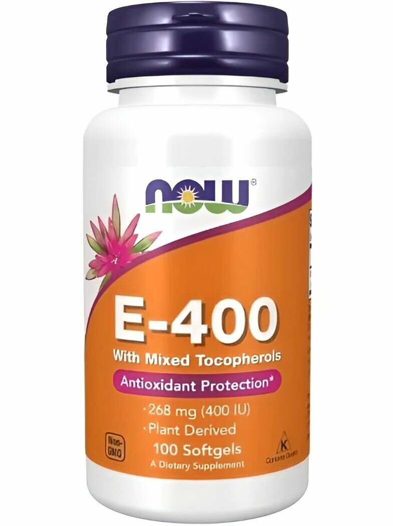 Биологически активная добавка к пище Натуральный Витамин Е(Vitamin E) (капсулы массой 600 мг)- 100 капсул