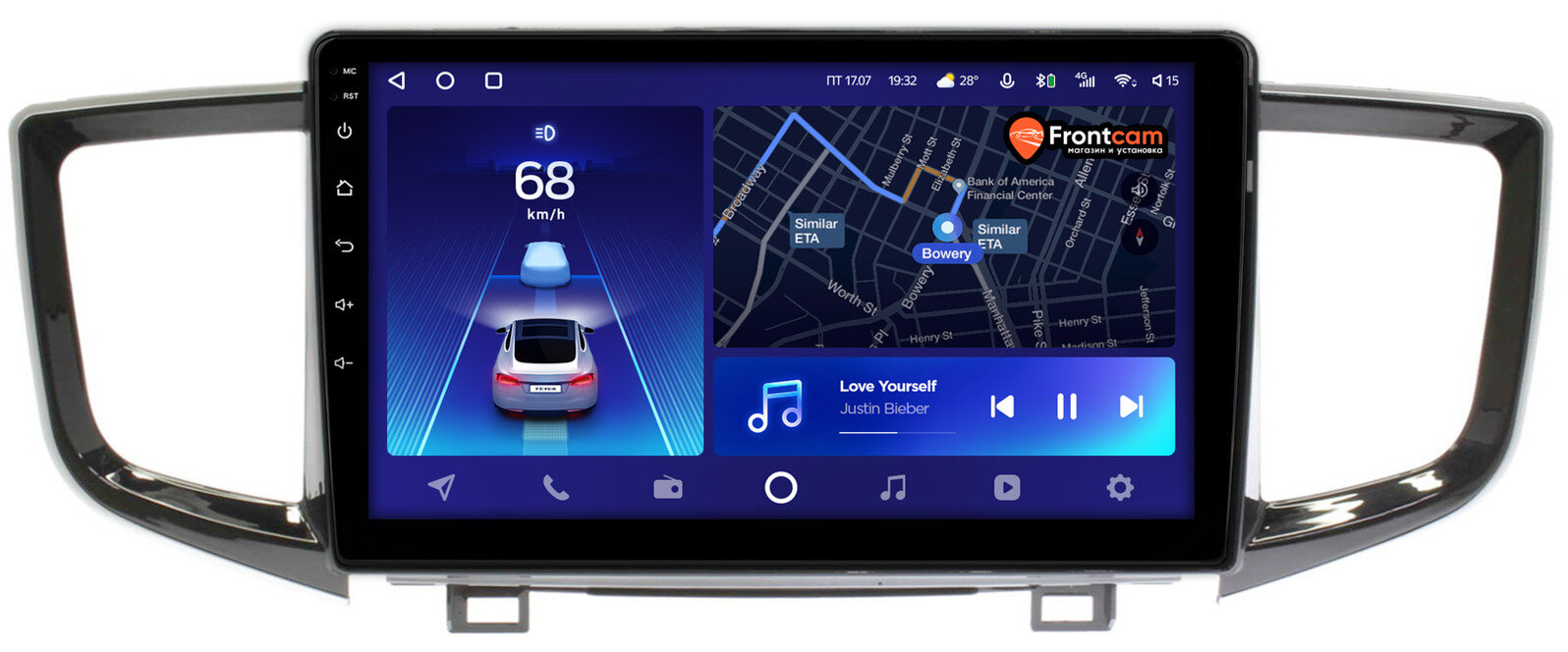 Штатная магнитола Honda Pilot 3 2015-2022 Teyes CC2 PLUS 4/32 10" RM-10-652 Android 10 (4G-SIM, DSP, QLed)