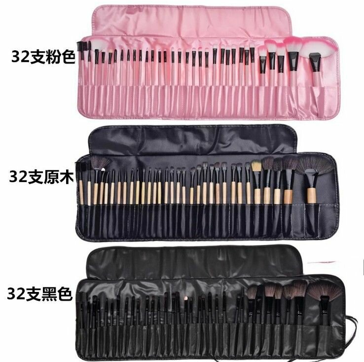 Водонепроницаемый чехол для кистей для макияжа большой емкости, дорожная сумка для хранения с 26 отверстиями, черный органайзер для косметических инструментов для визажистов и любителей красоты