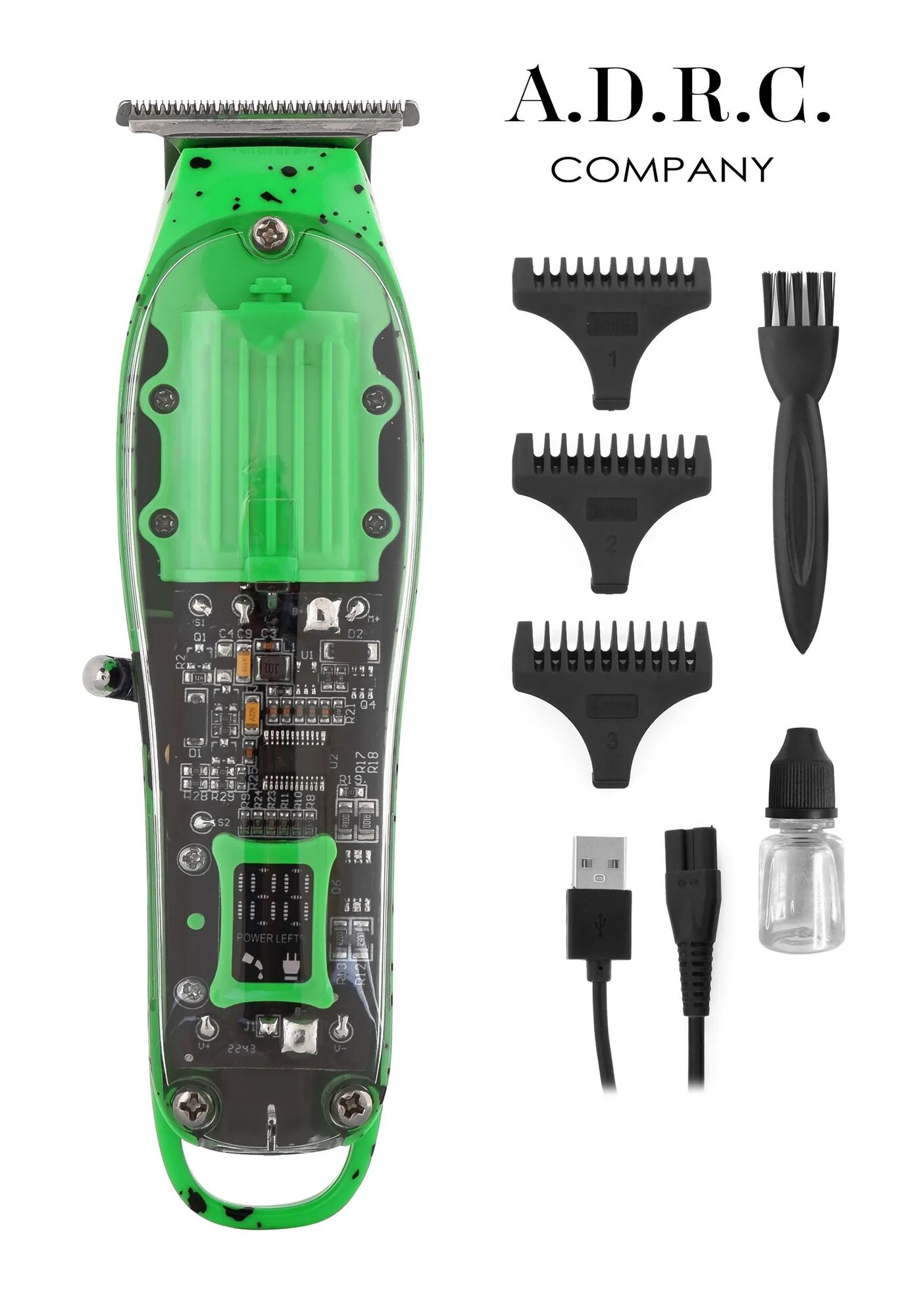 Триммер Cronier CR-122 PROFESSIONAL, для стрижки волос, бороды и усов, LED дисплей