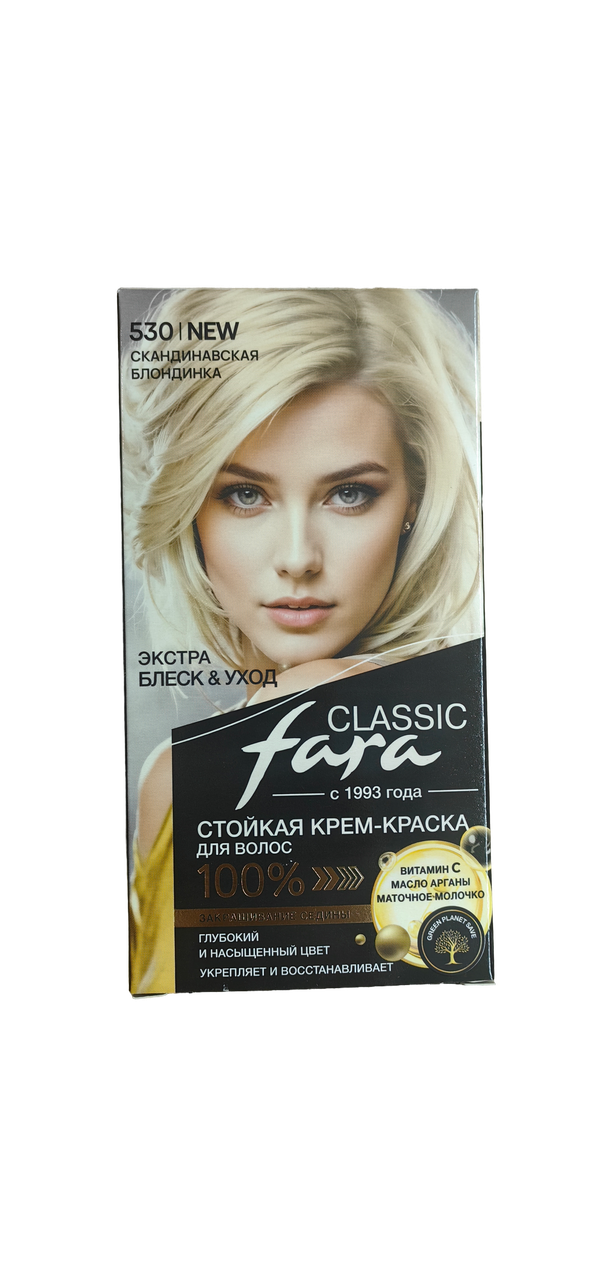 Крем-краска для волос FARA Classic 530 Скандинавский блондин
