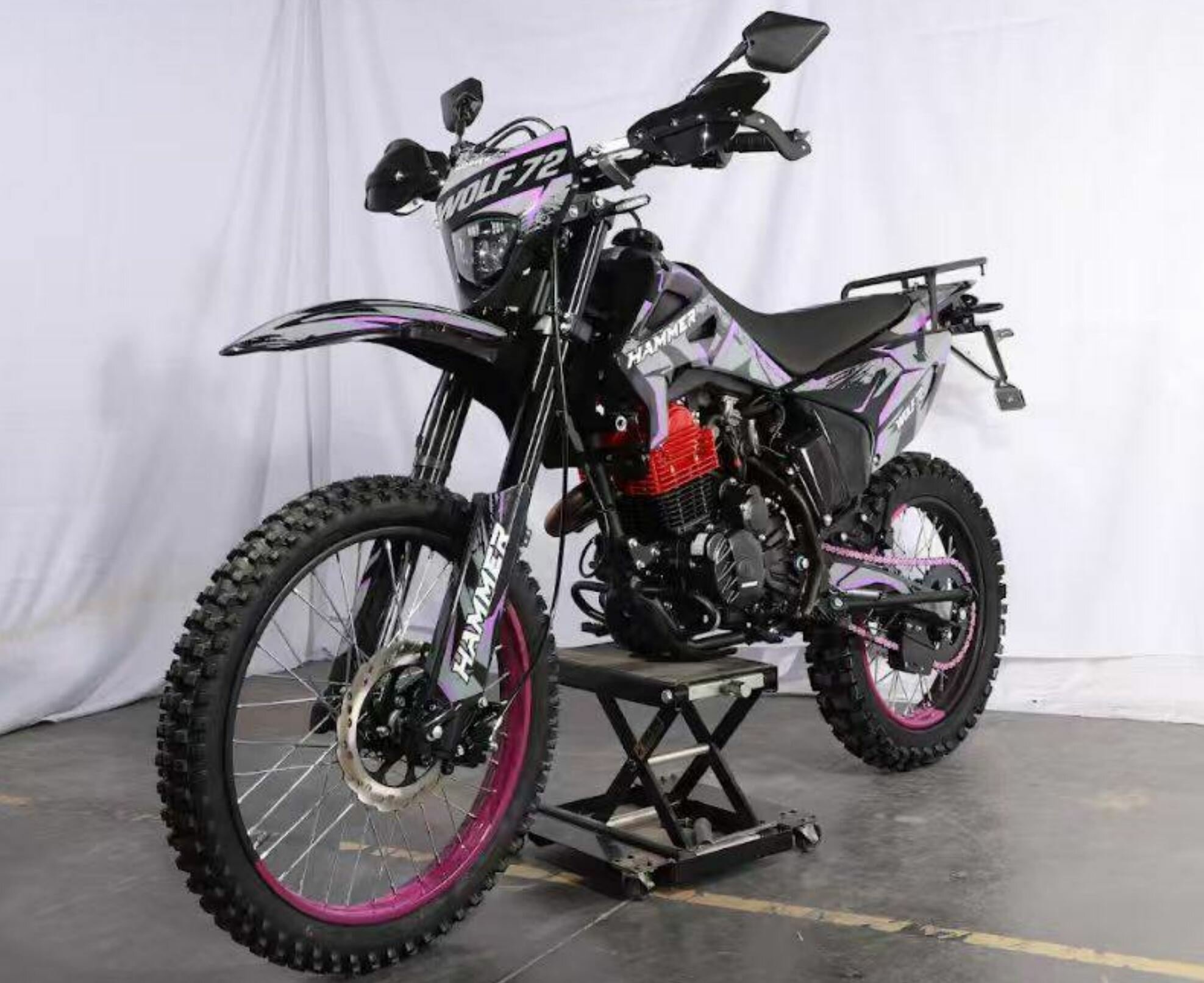 Мотоцикл Hammer Wolf 72, эндуро, 300сс, бензиновый двигатель