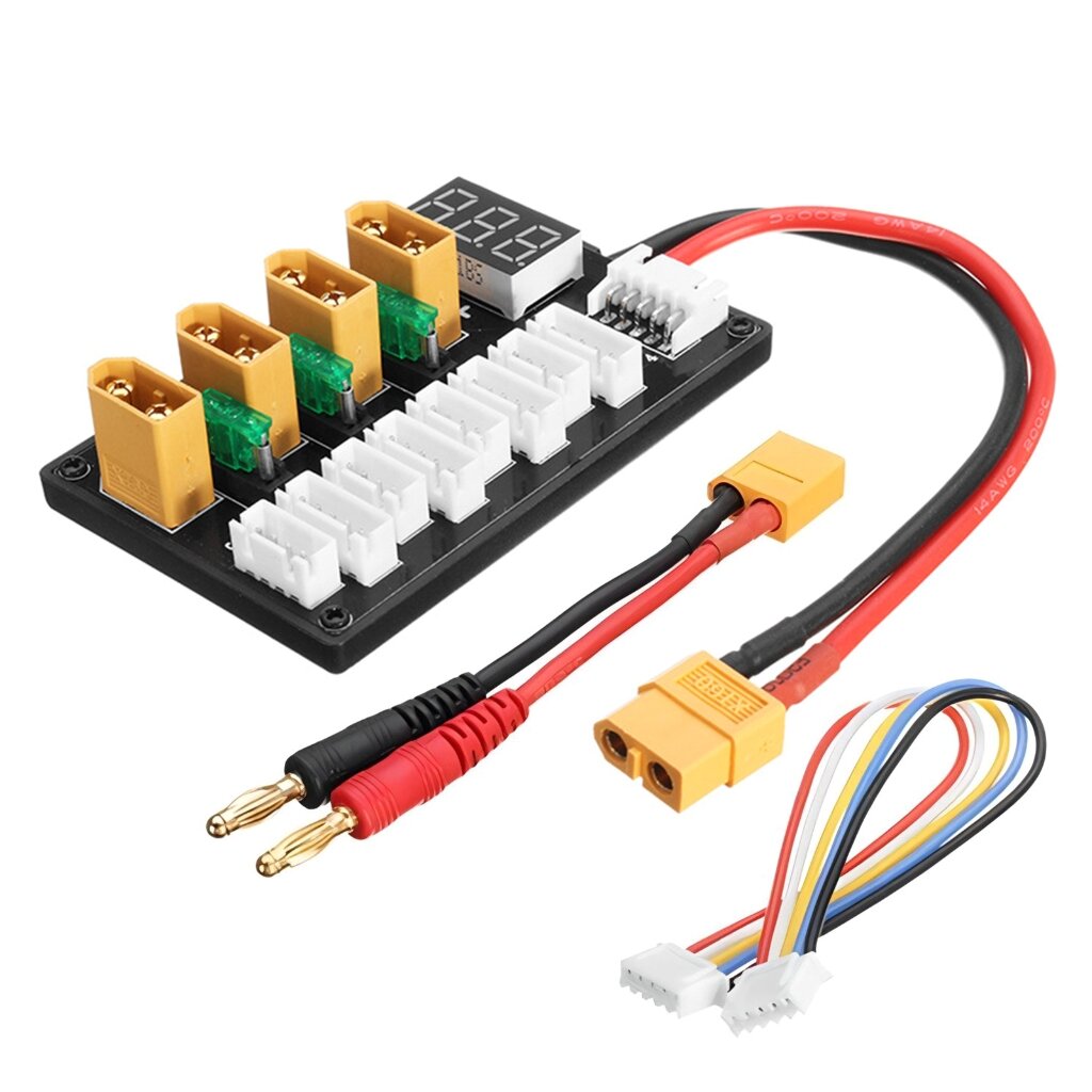 Плата Параллельной Зарядки Литиевой Батареи XT60 Plug 3S/4S для Балансировки батареи B6