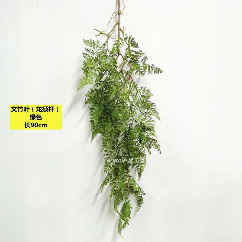 Самые продаваемые искусственные зеленые растения для настенного декора, подвесные зеленые растения-лозы, персидские папоротники для украшения стен, труб, потолков и дверей.