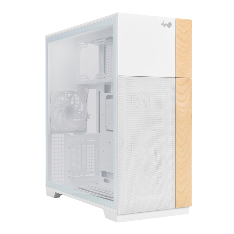 Корпус без блока Case InWin F5, Full-Tower, TG, 3x140mm ARGB, 2xUSB-A 3.0 + 1xUSB-C 3.2, E-ATX, ATX, mATX, mITX White