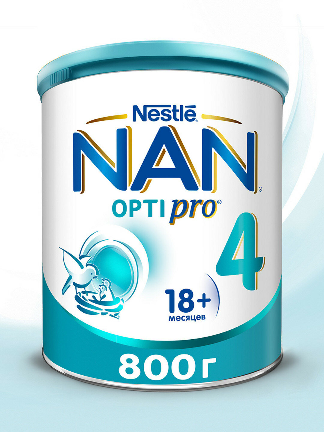Смесь NAN (Nestlé) 4 Optipro, для детей, с 18 месяцев, 800 г