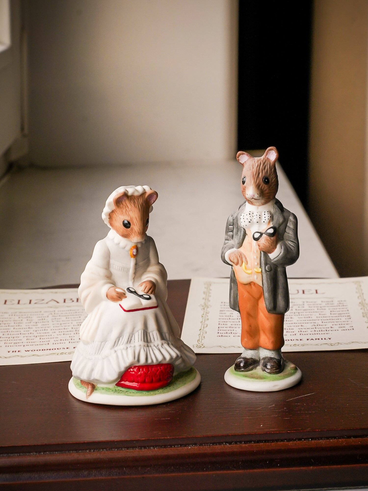 Мышки Элизабет и Самуэль, Franklin Porcelain, США, 1985 год