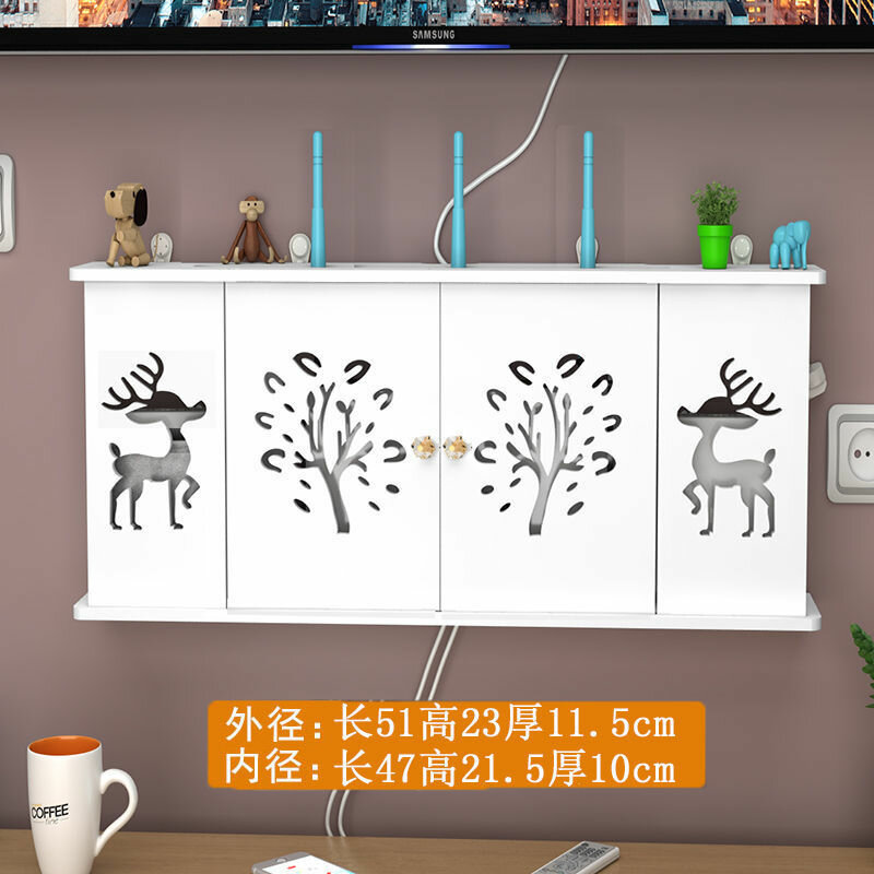 Бокс для хранения беспроводного маршрутизатора, настенный, без необходимости сверления, полка для оптического модема и ТВ-приставки.