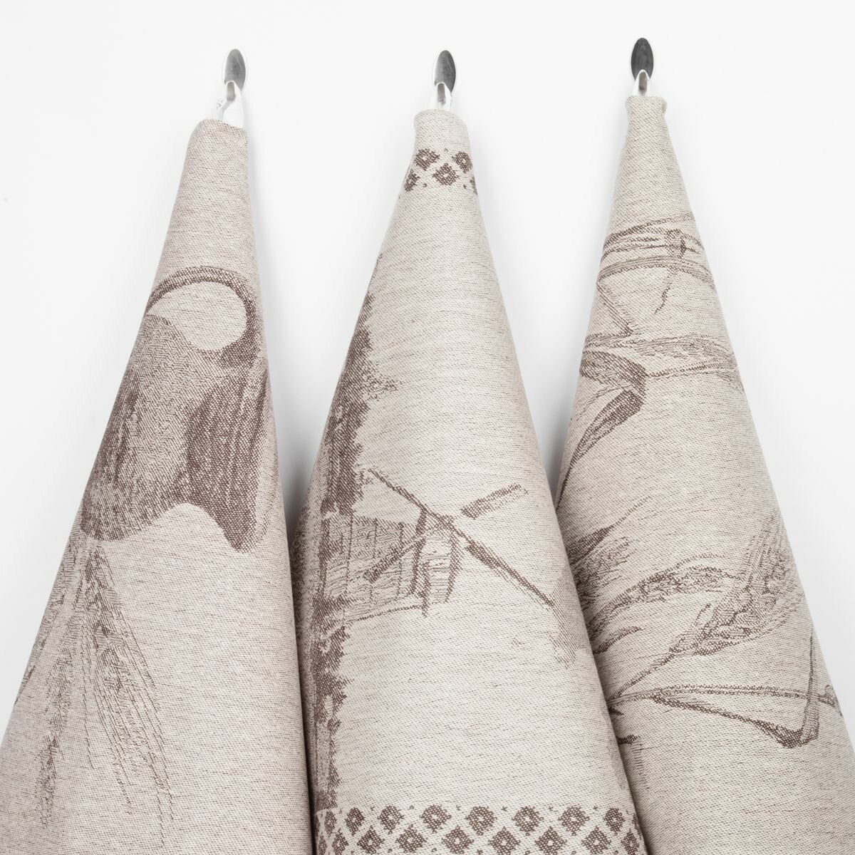 Набор из 3-х кухонных полотенец лен/хлопок "РБ Хлеб" - 23с54 -Оршанский