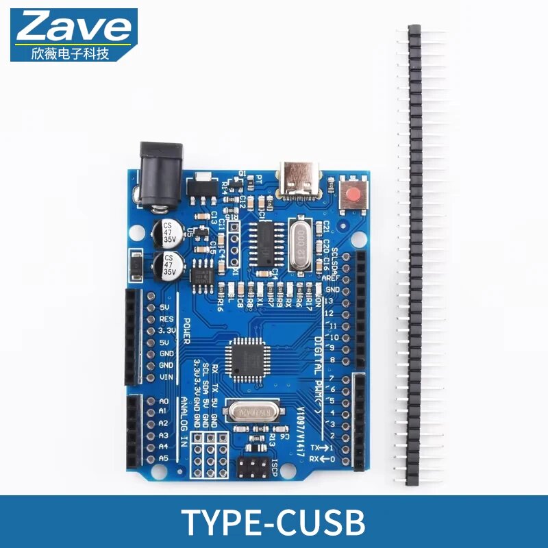 UNO R3 TYPE-C с ATmega328P и CH340