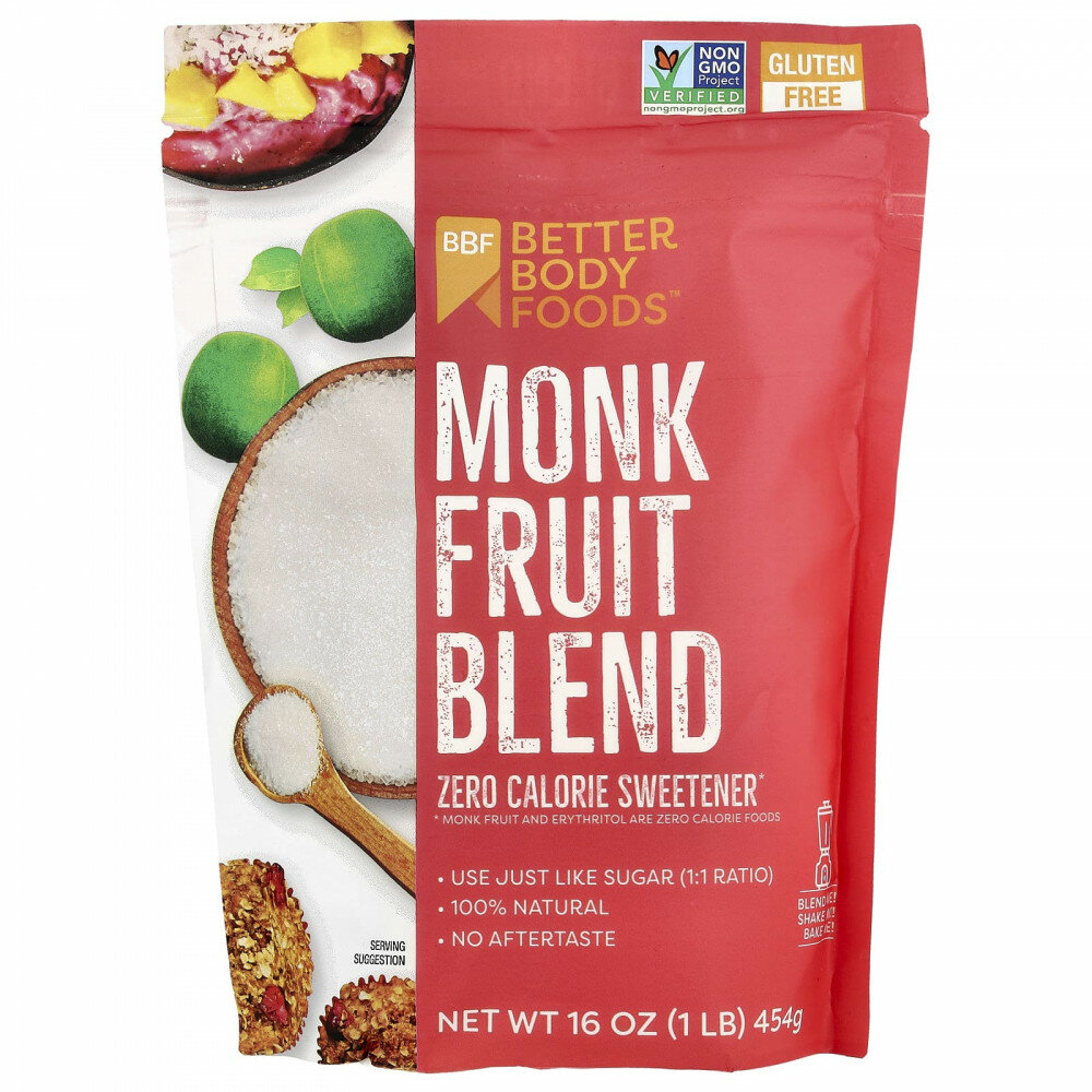 BetterBody Foods, Смесь фруктов монаха, 454 г (1 фунт)