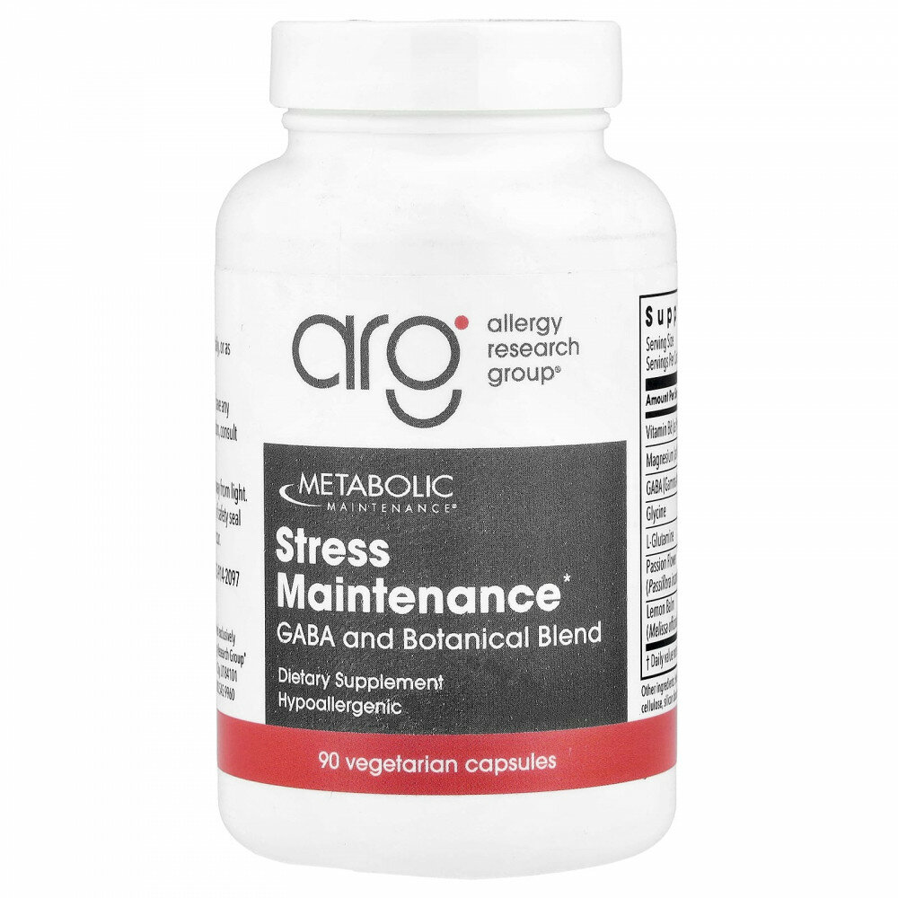 Metabolic Maintenance, добавка для борьбы со стрессом, 90 вегетарианских капсул