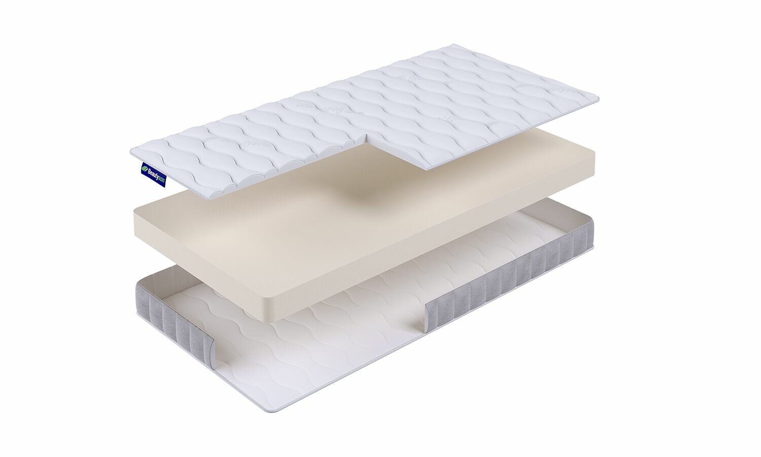 Матрас Beautyson Baby Roll Foam Lux подростковый 80х200, высота 10 см, анатомический средней жесткости Беспружинный