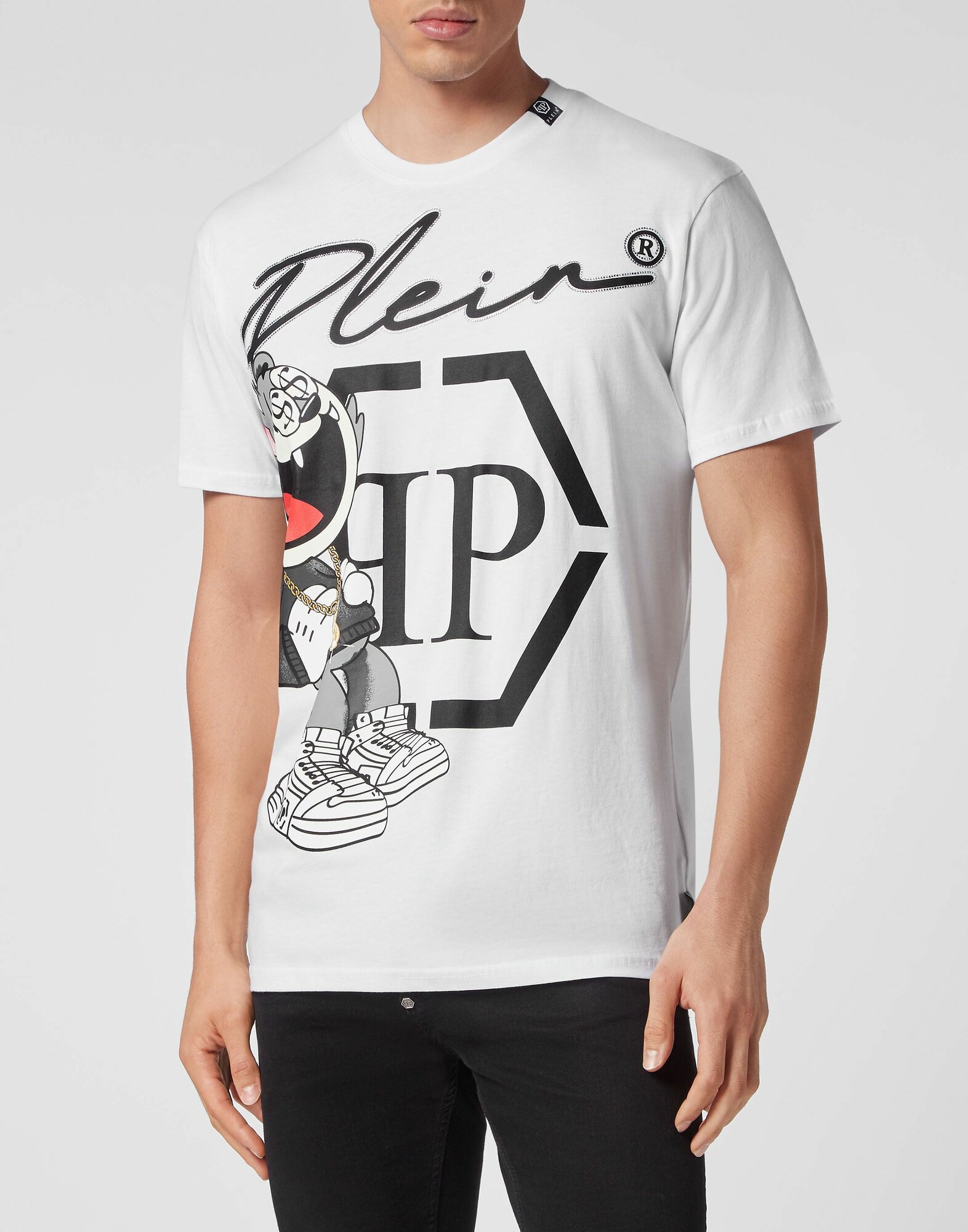 Футболка спортивная PHILIPP PLEIN, размер 56, белый — фото 1