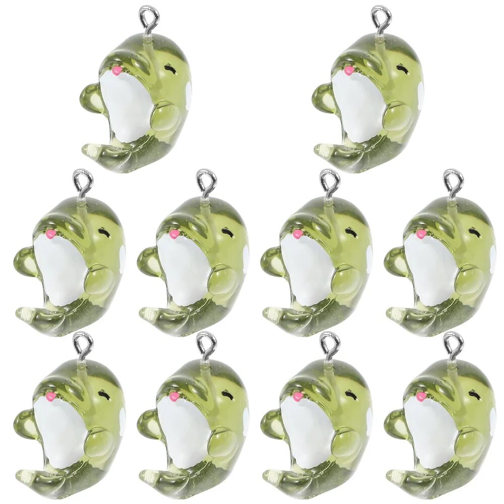 Набор из 10 подвесок в форме дельфина из смолы и металла для создания украшений