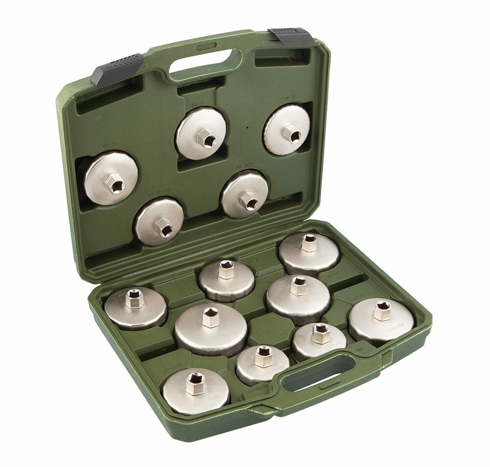 Набор съемников масляных фильтров Дело Техники "чашка" 800140, для разных марок авто, 14 шт.