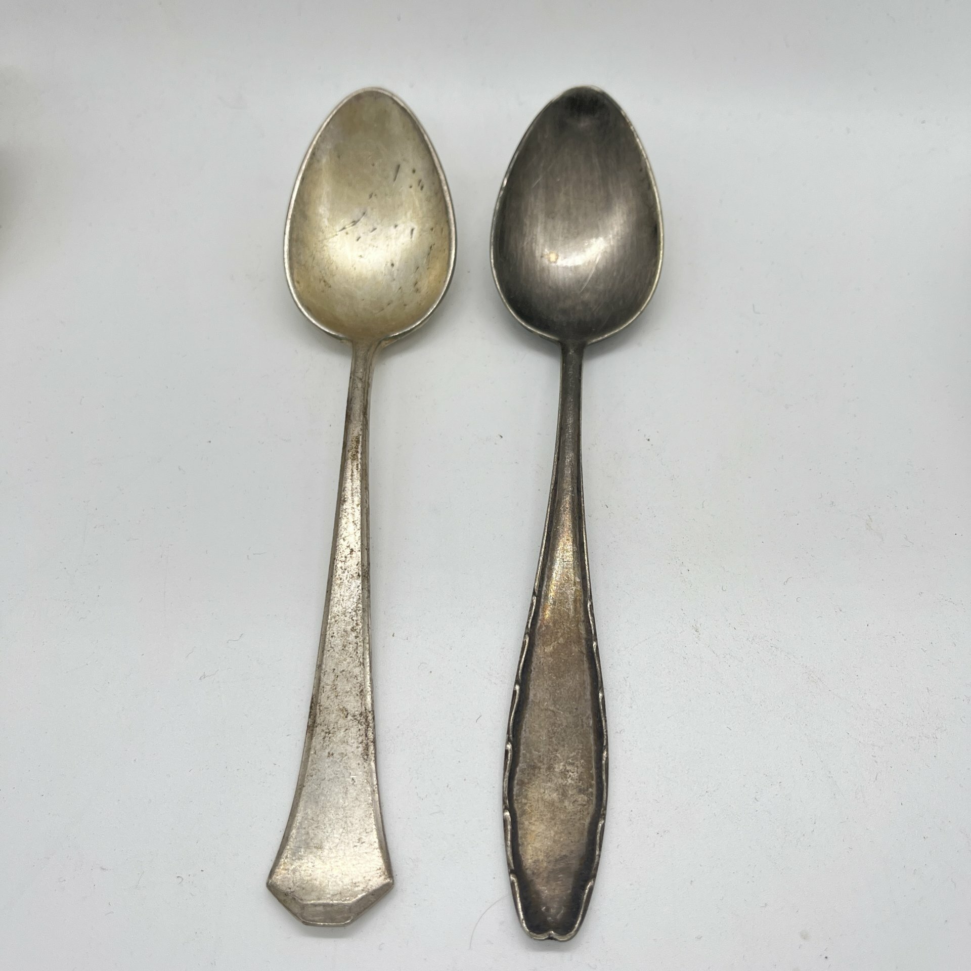 Набор из 2 столовых ложек (подбор), металл, серебрение, Württembergische Metallwarenfabrik (WMF)