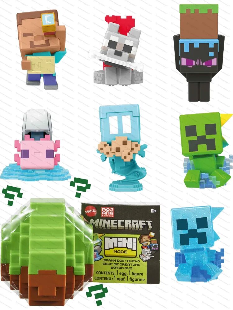 Фигурка Minecraft Mini Mode Спавн Яйцо Игрушка Фигурка Minecraft Игрушка ABS пластик Подарок для детей