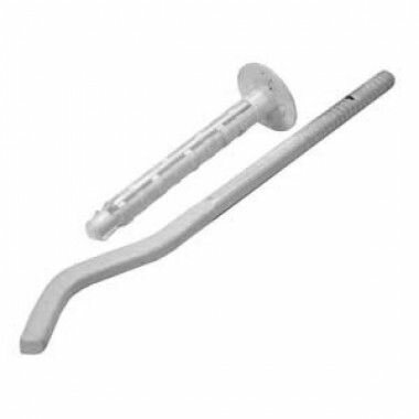 Кронштейн штыревой для радиатора 9х260 (белый) с дюбелем