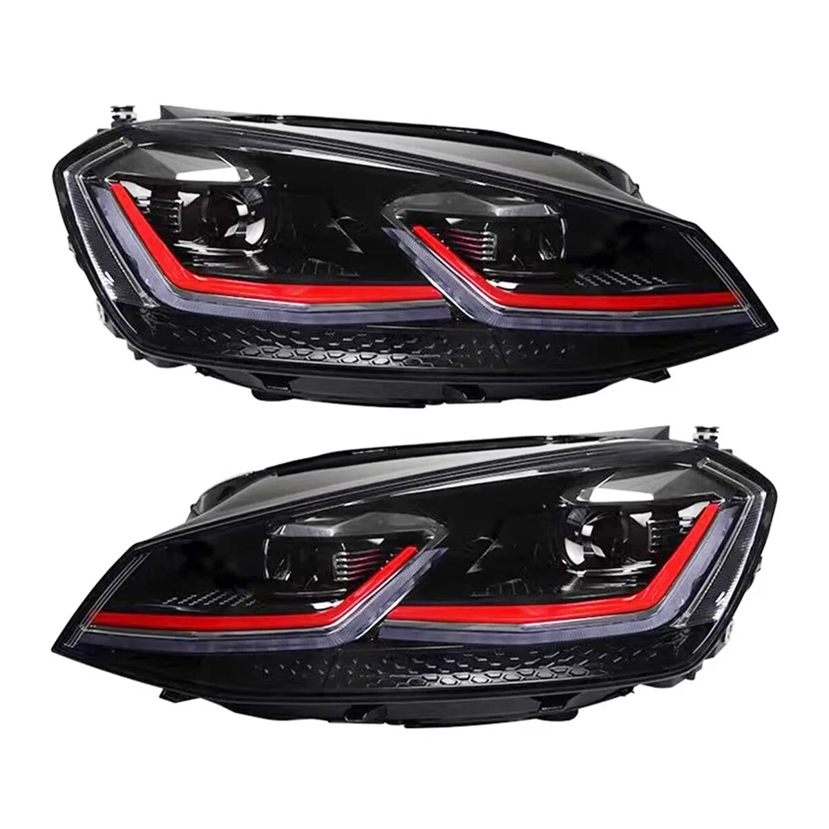 2013-2017 Volkswagen Golf 7 фары в сборе, модернизированные высококачественные Pair 2 sides