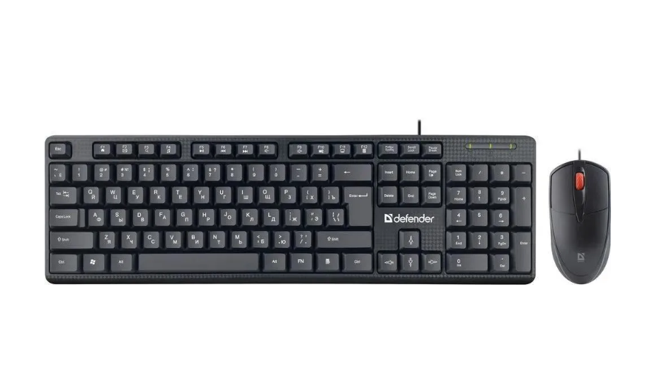 Defender Комплект клавиатура + мышь Defender C-511 Line 45511, черный (USB) (ret)