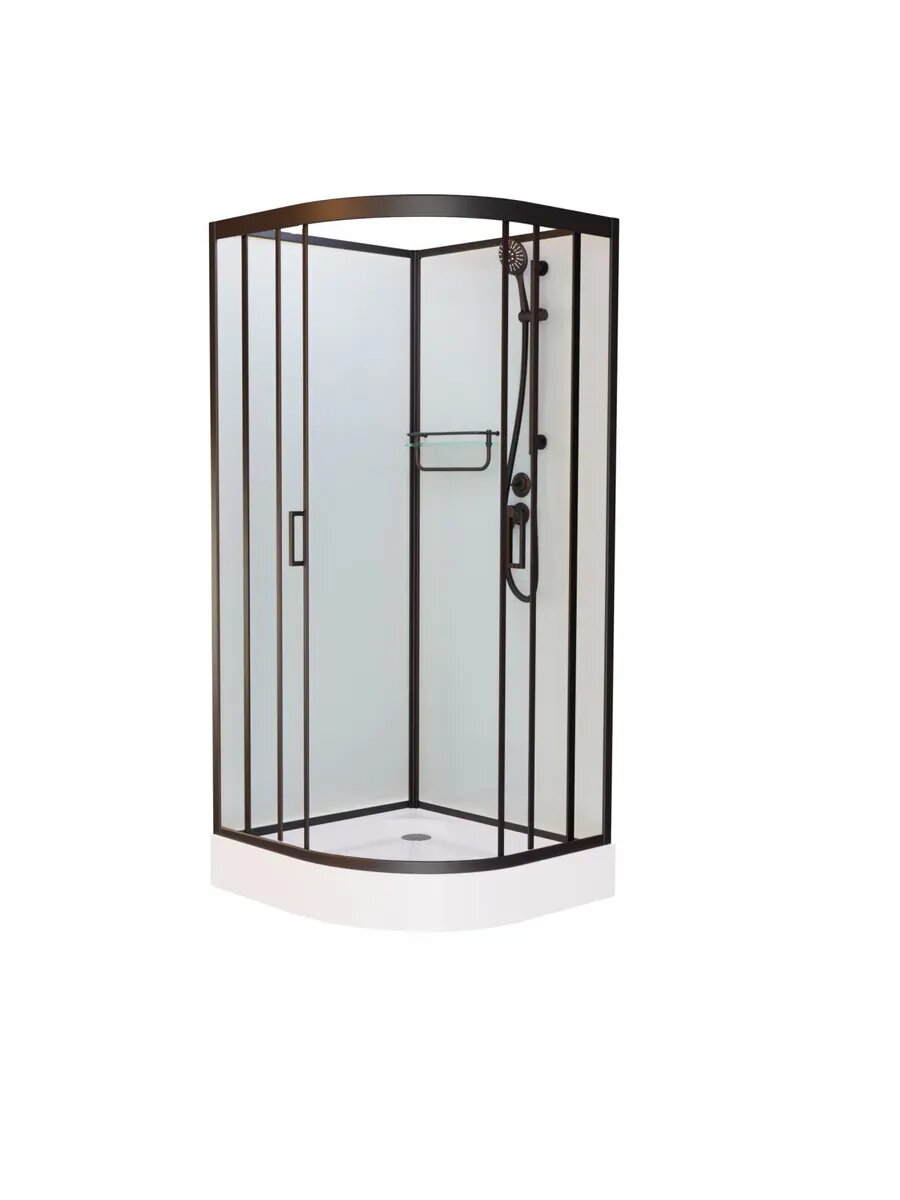 Душевая кабина Frank F409 Black без крыши