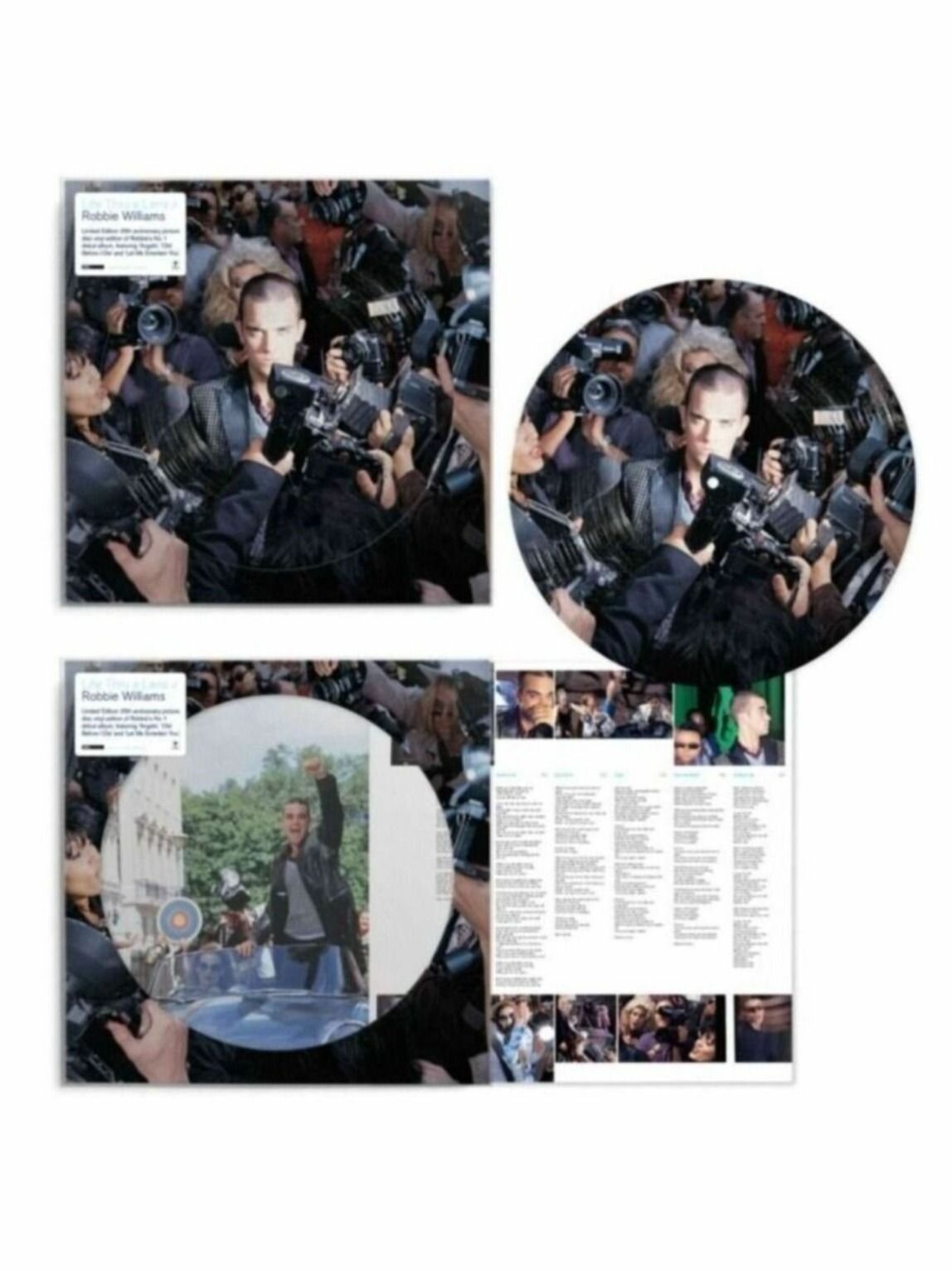 Виниловая Пластинка Robbie Williams - Life Thru A Lens Picture DISC 25th Anniversary Editionпо New,